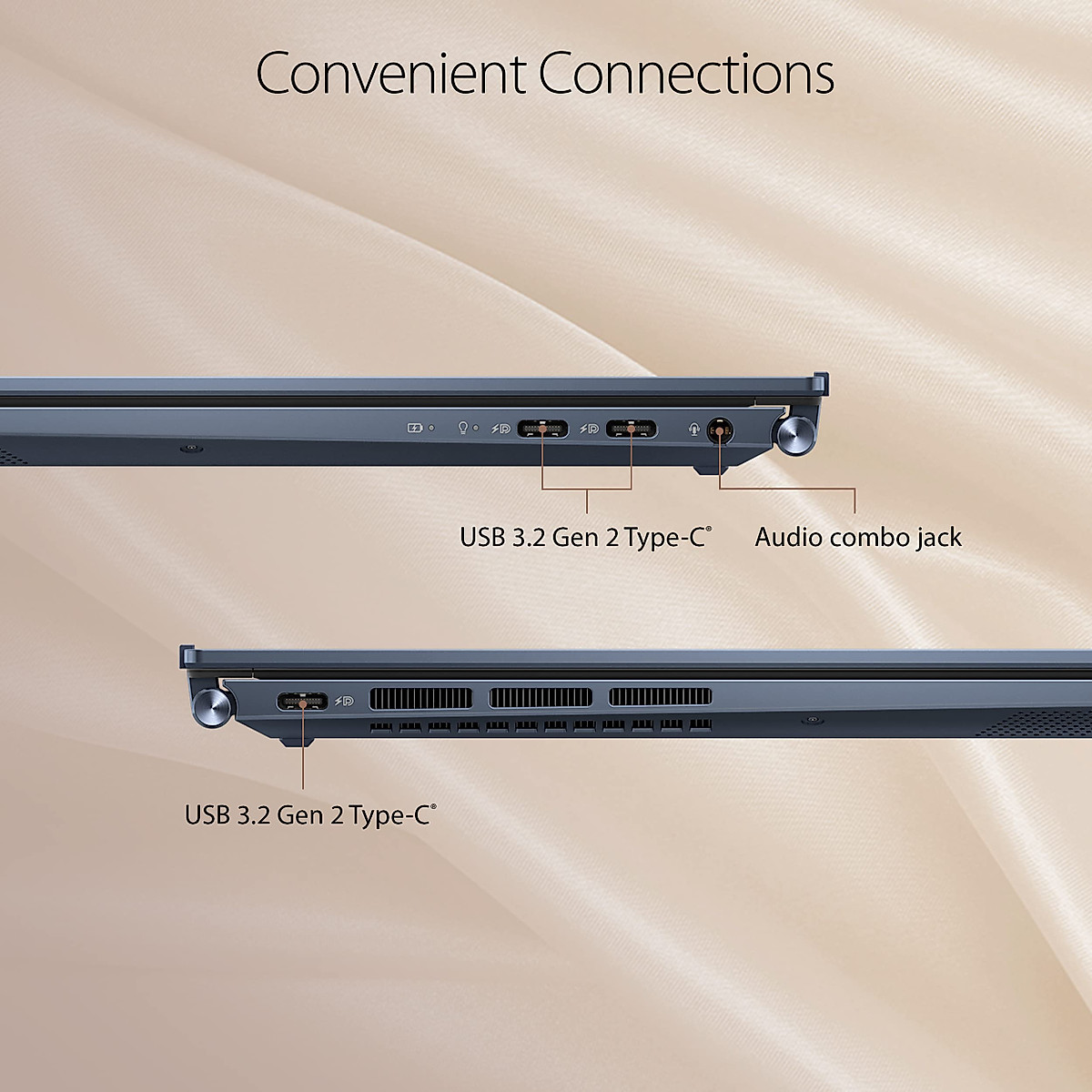 ASUS Zenbook S 13 OLED 13.3” 2.8K OLED Touch Display, AMD Ryzen 7 6800U CPU, Radeon Graphics, 16GB RAM, 1TB SSD, Windows 11 Pro, NumberPad, Fingerprint, Ponder Blue, UM5302TA-XB76T