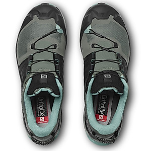 Salomon XAILD Gore-TEX Trail Running Shoes for Women, Balsam Green/Black/Meadowbrook, 5.5