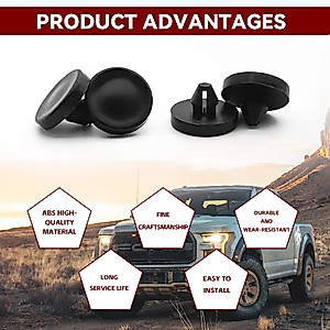 QUICTO 4 PCS Brake Pedal Stop Pad, Brake Pedal Brake Light Switch, Brake Switch Stop, Automotive Truck Automotive Brake Pedal Pad, Clutch Pedal Brake 90541-06036 (Black)