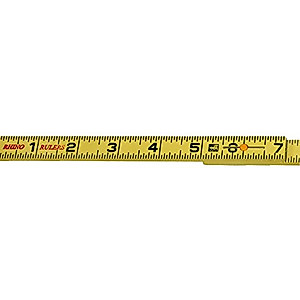 Rhino Rulers Folding Outside Reading Carpenter's Ruler 6' Length - 55140