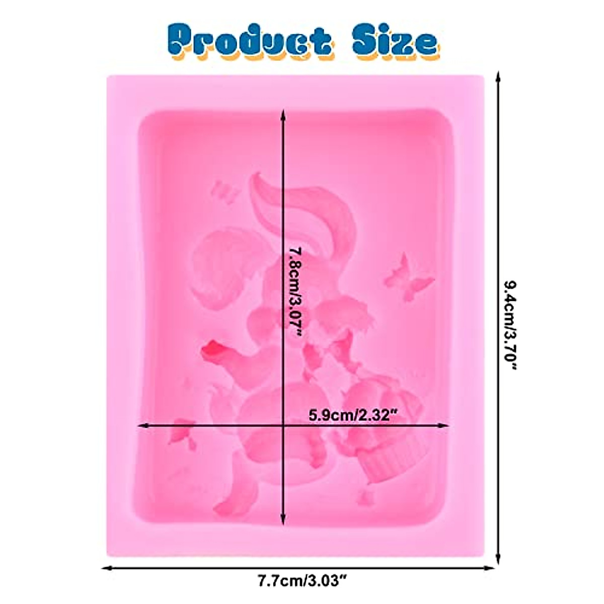 Mujiang 3D Easter Bunny Chocolate Silicone Mold Rabbit Flower Basket Fondant Mold For Cake Decorating Candy Gum Paste Polymer Clay Soap Set Of 1