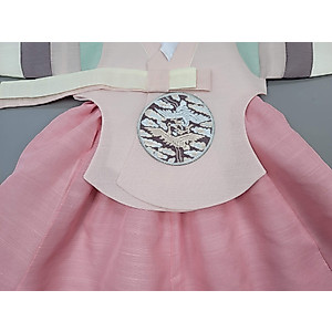 hanbok ore Hanbok Baby Girl 100th Days Korea Traditional BAIKIL Party Celebrations Pink Saekdong 01,Medium