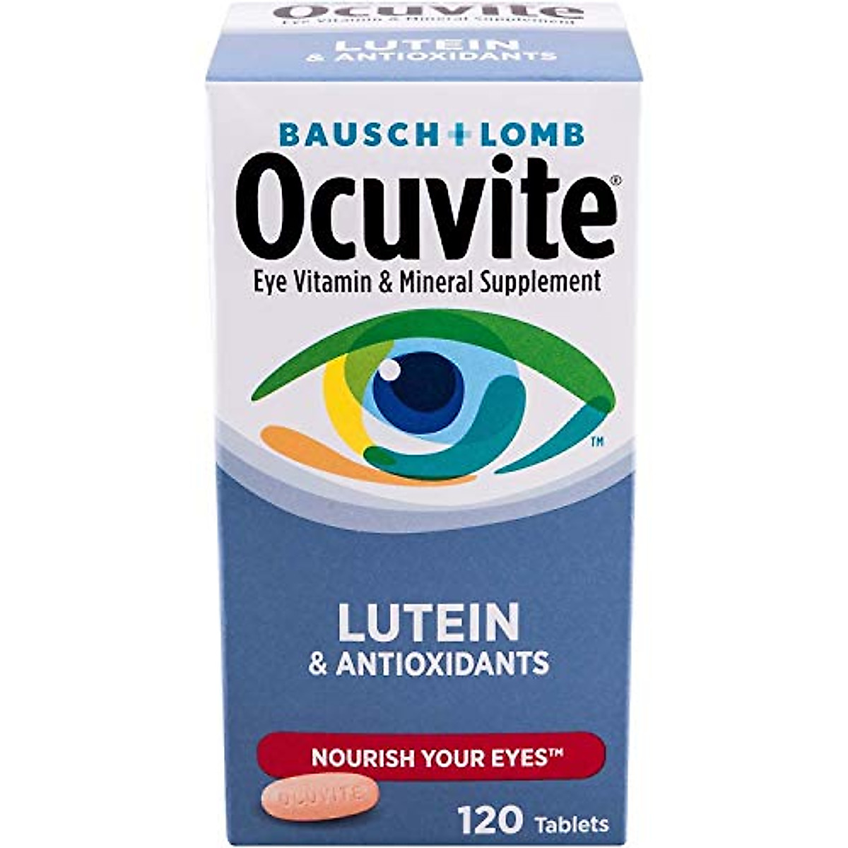 Ocuvite Nutrition For Eyes, Tabs By Bausch and Lomb 120'S ( pack of 3)