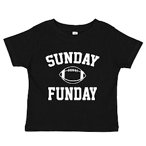 Tees & Tails Sunday Funday Football Baby Tee Shirt Assorted Colors (6M 12M 18M 24M)