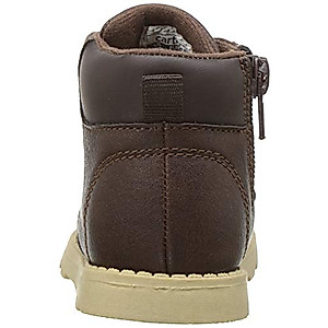 carter's Boys' Brand Fashion Boot, Brown, 6 M US Toddler