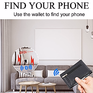 Trackable Bluetooth Wallet for Men Minimalist Slim Thin Anti-Lost Mens Wallet Tracker & Finder Credit Card Gift Box…