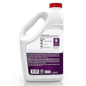 Hoover 116 oz Oxy Pet Carpet Cleaner Solution, for Carpet and Upholstery, Deep Cleaning Shampoo, Eliminate Urine Stains and Odors, Ocean Breeze Scent, White, AH31938