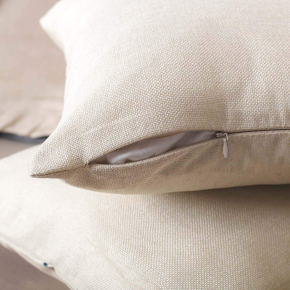 FIBEROMANCE Spring Pillow Cover 18x18 Home Sweet Home Garden Wreath Farmhouse Throw Pillow Covers Pillow Case Cushion Covers for Sofa Couch Spring Home Décor Decoration