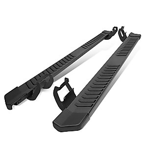 Auto Dynasty 6 Inches Running Boards Compatible with 2015-2024 Ford F-150, F-250, F-350 Supercrew Cab, Aluminum Black Powder-Coated Side Steps, Nerf Bars