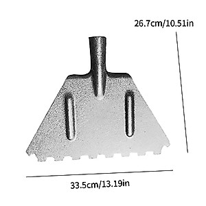 Snow Shovel Heavy Duty Steel Sidewalk Outdoor Snow Removal Ice Scraper Tools Snow Shovels Handled Snow Pusher Shovel for Snow, and Garden Debris
