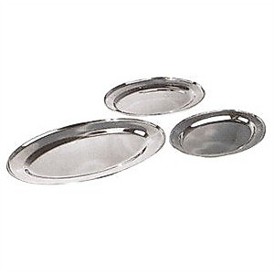 Winco OPL-20 Stainless Steel Oval Platter, 20-Inch by 13.75-Inch