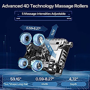 iRest 2023 4D Massage Chair Recliner System, Zero Gravity Shiatsu Massager with AI Voice Control, SL Track, Heating, Touch Screen, Quick Access Buttons (Beige)