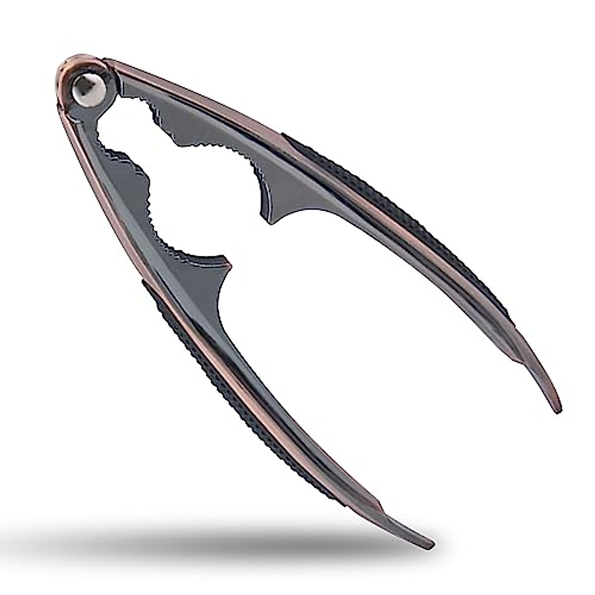 Alpine Cuisine Heavy-Duty Zinc Alloy Nut Cracker 6 Inch with Ergonomic Non-Slip Handle, 2 Different Cuts Nutcracker for Walnuts, Nuts, Walnuts, Hazelnut & Pistachio, Easy to crack - Antique Bronze