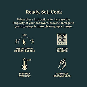 12-Piece Caraway Nonstick Ceramic Cookware Set - Navy, PTFE & PFOA Free, Oven & Stovetop Safe