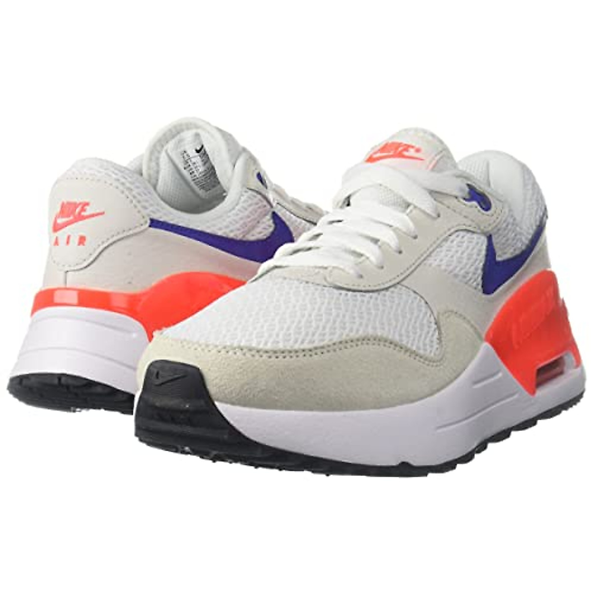 Nike Womens Air Max SYSTM Fitness Workout Running Shoes White 7 Medium (B,M)