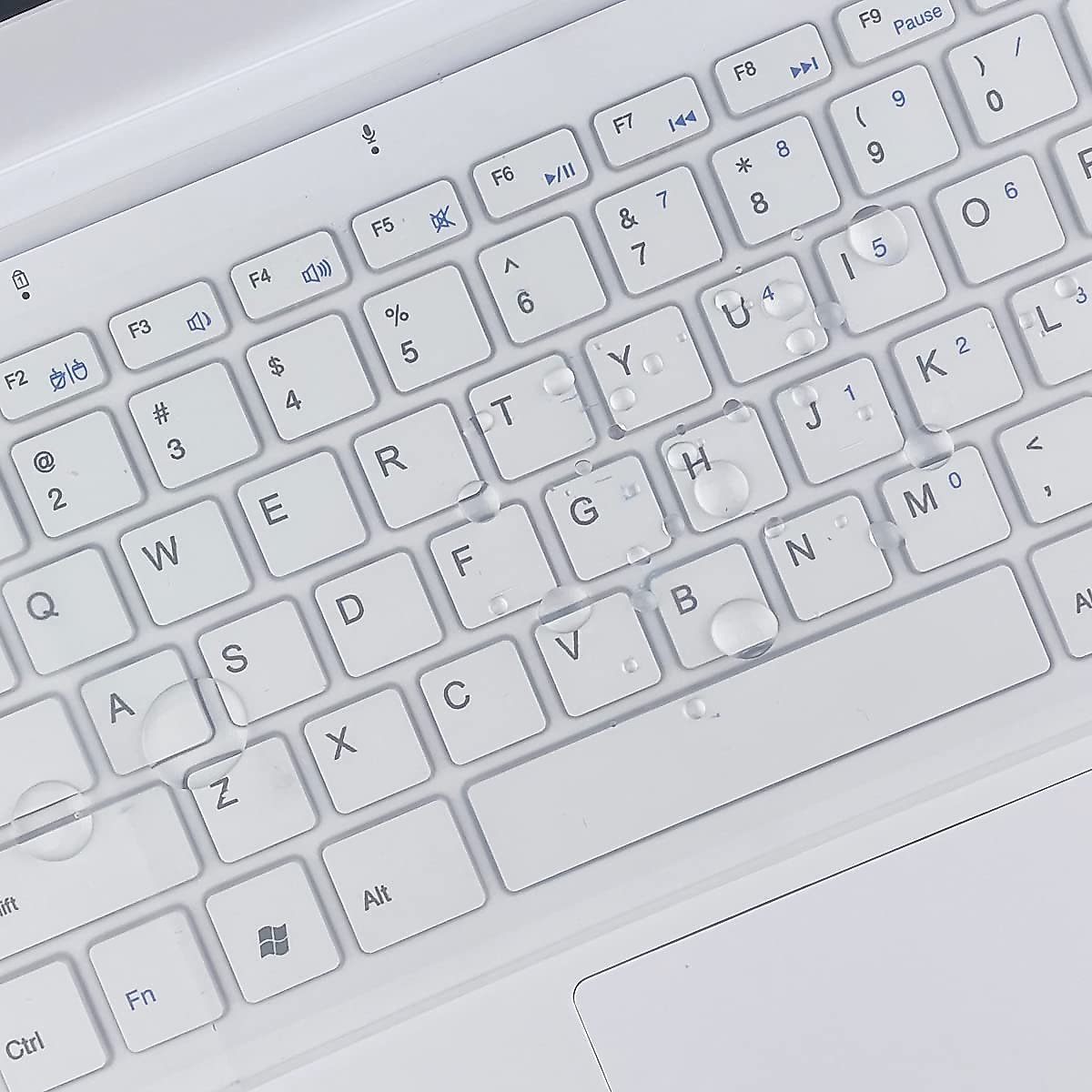 10.5" x 4.32" Universal Keyboard Cover Skin Design for 10"-11.6" Laptop Notebook (Without Numeric Keypad Keyboard), Ultra Thin Silicone Waterproof Keyboard Cover Protector -Clear
