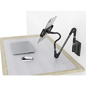 BEATYLIFE Portable Electronic Device Mount, Black, 33.4 inch, Aluminum Alloy Tubes, PVC, Compatible with iPhone 13, 12 Mini, Pro, 11 Pro Max, XS Max, XR, X, Samsung S20, S10