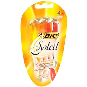 Bic Soleil Triple Blade Shavers For Women Sensitive Skin 4 Each (Pack of 2)