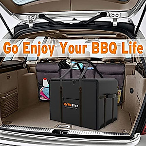 MeWeBlue Griddle Carry Bag Designed for 22” Blackstone Griddle with Lid and Stand, 600D Heavy Duty Waterproof Grill Carry Bag for Blackstone