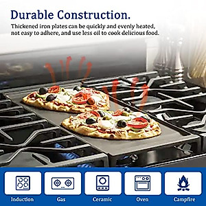 UPGRADED WB31X24738 Griddle Replacement for ge Appliance Gas Range Part,WB31X24998 Gas Stove Top Griddle Compatible With ge Gas Stove Top Parts, Free Standing Range Center Griddle Flat Top Pan
