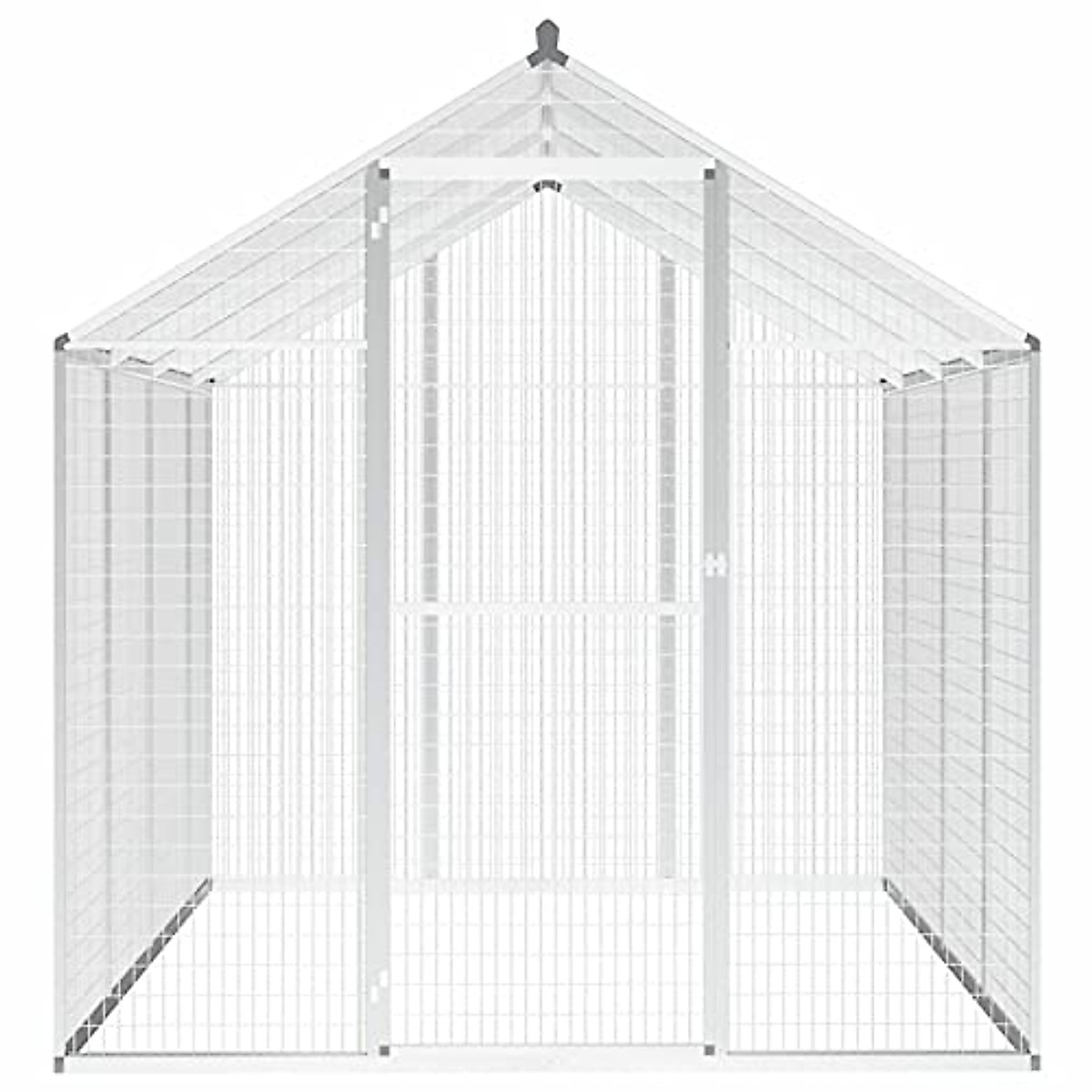 Tidyard Outdoor Aviary Aluminum, Walk-in Aviary with Heavy-Duty Hinged Door, Playing, Exercising, Training Wire Mesh 70"x95.3"x75.6"