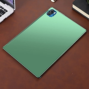GLOGLOW 10.1 Inch Tablet, Green 8 Core CPU FHD Tablet 8MP Front 16MP Rear 100-240V with Keyboard for Reading (US Plug)