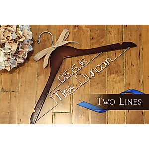 Bridal Hanger, Wedding Hangers, Personalized Bride Hanger, Unique Hanger, Mrs Hanger, Custom Hanger