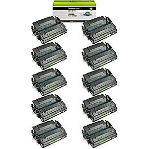 greencycle High Yield Compatible Toner Cartridge Replacement for HP 87X CF287X Work with Laser Jet Enterprise M506 M506n M506dn MFP M527 M527z M527f M527dn Pro M501 M501dn Printer (Black, 10-Pack)