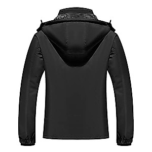 WULFUL Women’s Waterproof Snow Ski Jacket Mountain Windproof Winter Coat with detachable hood