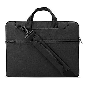 Lacdo 15.6 Inch Laptop Shoulder Bag Sleeve Case for 15.6" Acer Aspire 5 E 15, Predator Helios 300, Flagship/ASUS VivoBook 15, TUF FX505 / Dell Inspiron 15 / Lenovo IdeaPad/HP Pavilion, Envy, Black