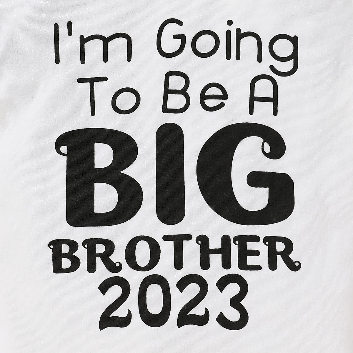 Toddler Kids Baby Boy Tee I'm Going to Be A Big Brother 2023 Shirt Long Sleeve T-Shirt Tops(2023#Gray Long Sleeve,18-24 Months)