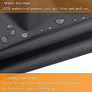 Nomiou Grill Cover for George Foreman GGR50B and Weber Jumbo Joe Charcoal Grill 18" Indoor and Outdoor Electric Grill, Easy Take Off Handle Design