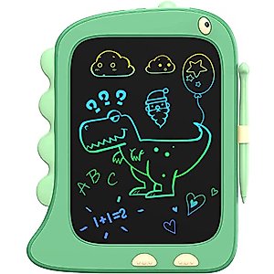 ORSEN LCD Writing Tablet Toddler Toys, 8.5 Inch Doodle Board Drawing Pad Gifts for Kids, Dinosaur Boy Toy Drawing Board Christmas Birthday Gift, Drawing Tablet for Boys Girls 2 3 4 5 6 Years Old-Green