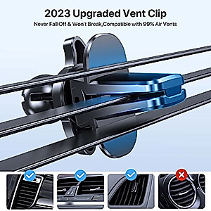 LOTUNY Universal Phone Mount for Car, [Military-Grade Reliable Suction] Hands-Free Car Phone Holder Mount, Automobile Cell Phone Holder Car for Dashboard Windshield Vent Fit for All Smartphones