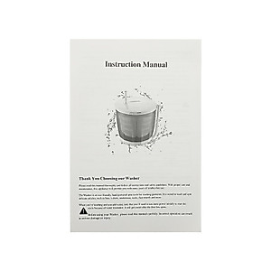 Portable Washing Machine, 2 in 1 Manual Non-Electric Washing Machine, Clothes Spin Dryer, Mini Traveling Outdoor Washing Machine, Compact Washer Spin Dryer (Grey)