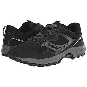 Saucony Men's Excursion TR16 Trail Running Shoe, Black/Charcoal, 13
