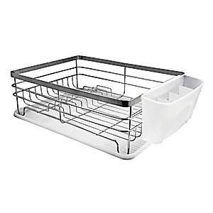 Neat-O Kitchen Dish Drainer PP Utensil Holder Silverware Cup Basket (White)