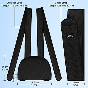 supregear Arm Sling Shoulder Immobilizer, Adjustable Lightweight Medical Comfortable Shoulder Support Breathable Rotator Cuff Brace for Broken Fractured Bones Dislocation, Can Be Used Day or Night