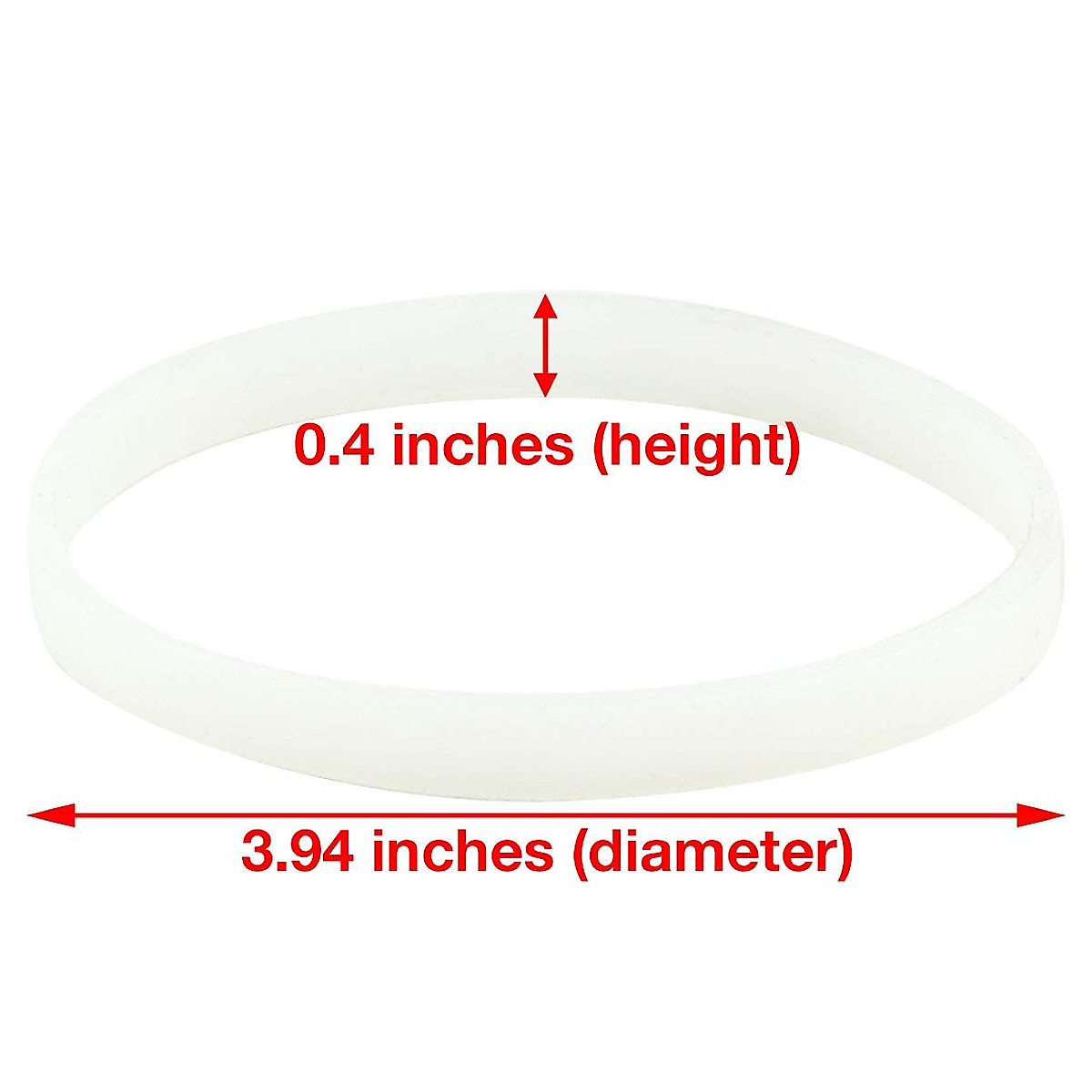 2 Pack White Gasket Rubber Sealing O-Ring Replacement Compatible with Nutri Ninja Auto-iQ Blenders BL480 BL681A BL682 BL640