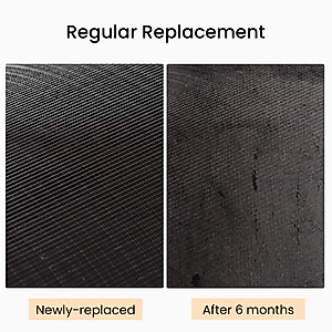 smartmi Filter Replacement - H13 True HEPA, Preliminary Layer and Inner Layer - Absorbs Pollen, Dust, and More Particles at Home, Office