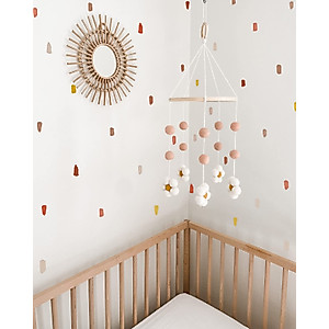Line Wall Decals Peel and Stick Removable Wall Stickers Abstract Modern Wall Art Kids Room Wall Decor Boho Wall Decals for Baby Nursery Decor