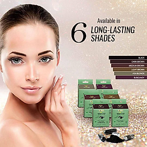 Minaibrow & Lash Tint kit Dark Brown | Natural Spot coloring and Brow Tinting Kit Powder in Capsule, Water and Smudge Proof | No Ammonia, No Lead