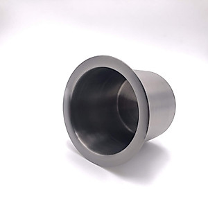 Pack of 1 Stainless Steel Drop-in Cup Drink Holder Poker Table Drink Holder (Black)