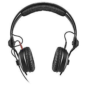 Sennheiser HD 25 Monitor Headphones with Headphone Case & Padded Holder Bundle
