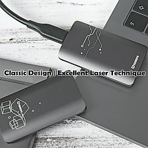TOPMORE TS1 1TB Portable SSD TLC NAND Flash Type C External Solid State Drive - Up to 487.9MBs