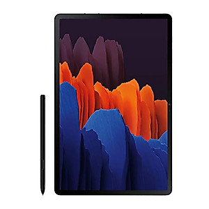 SAMSUNG Galaxy Tab S7+ Wi-Fi, Mystic Black - 128GB (SM-T970NZKAXAR) (Renewed)