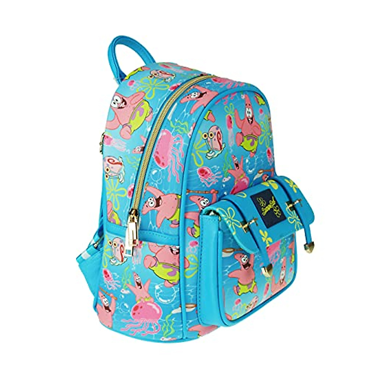 SpongeBob 11" Faux Leather Mini Backpack Featuring Patrick - A21344