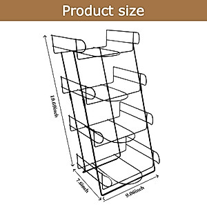 AshKiz 4 Tier Wire Countertop Hat Display Stand, Hat Display Rack, Hat Display Stand Countertop, 4 Tier Metal Wire Hat Rack for Hats Retail, Bedroom and Living Room and Entryway