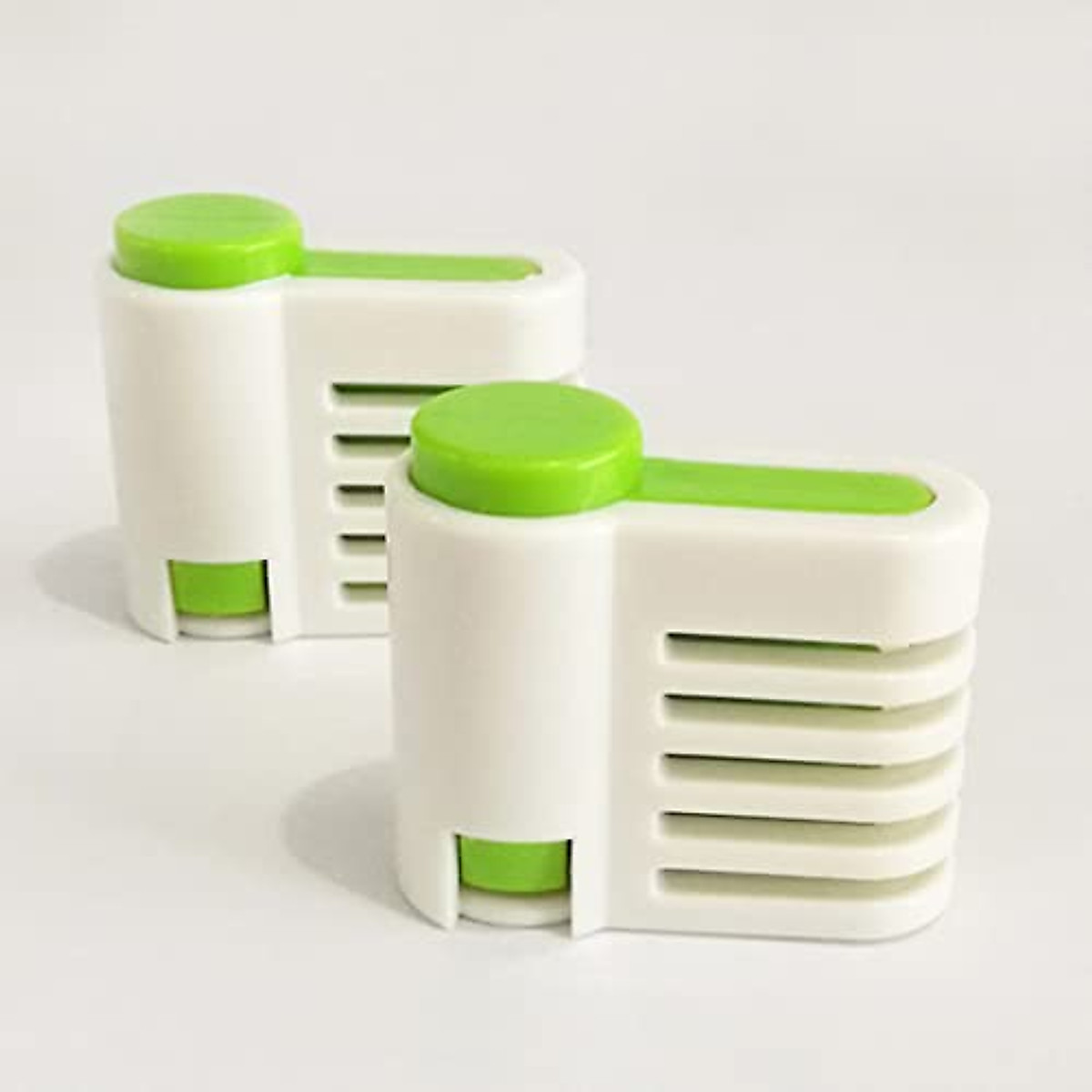 UPKOCH 5pairs Bread Kitchen Stratification Cutting Bakeware Tool Leveler Fixator Cut Slicing Green Slicer Layer Accessories Plastic Shopgreen Layers for Toast Cutter Cake Slice Pastry