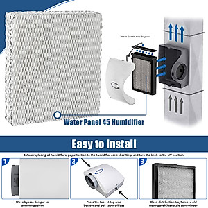 Alocs 45 Water Panel Humidifier Filter Replacement for Aprilaire 400, 400A, 400M Whole House Humidifiers, Furnace Humidifier Filter (2 Pack)